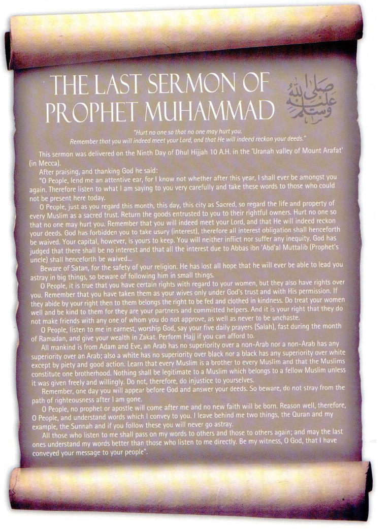 Unravelling the Last Sermon – Muzlimbuzz.